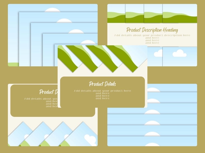 Editable Digital Paper Canva Template Etsy Listing Mockup - Etsy