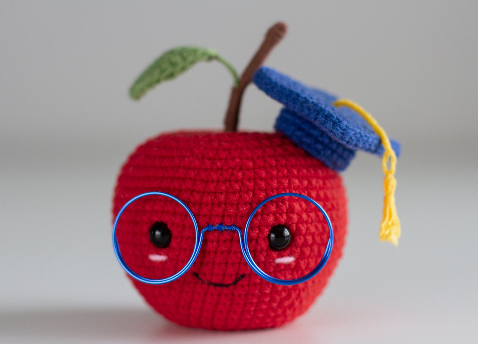 Apple Nerd Crochet Pattern: Back to School Gift (PDF Pattern) - Etsy
