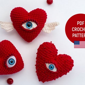 Sacred Heart Crochet Pattern. Valentines Day PDF Pattern. - Etsy