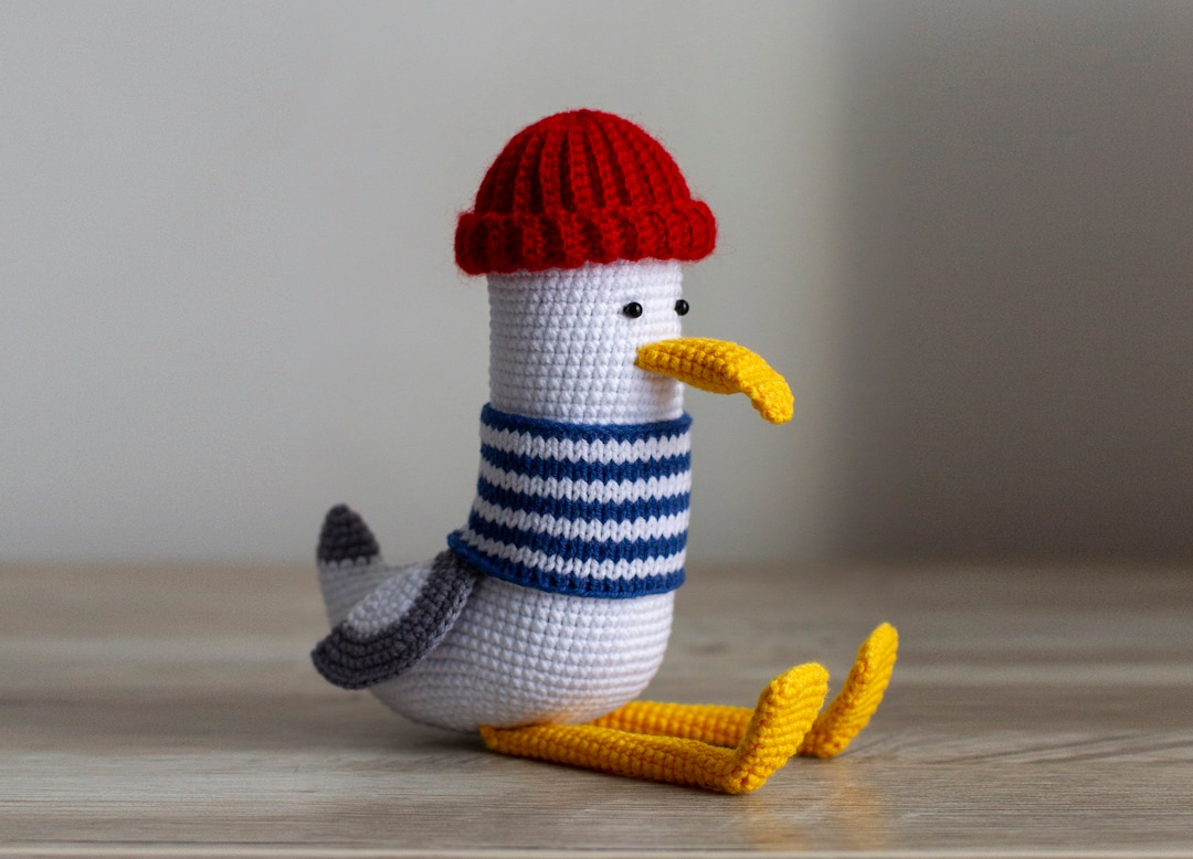 Seagull PDF Crochet Pattern With Supporting Video for Key Moment ...