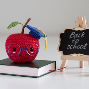 Apple Nerd Crochet Pattern: Back to School Gift (PDF Pattern) - Etsy