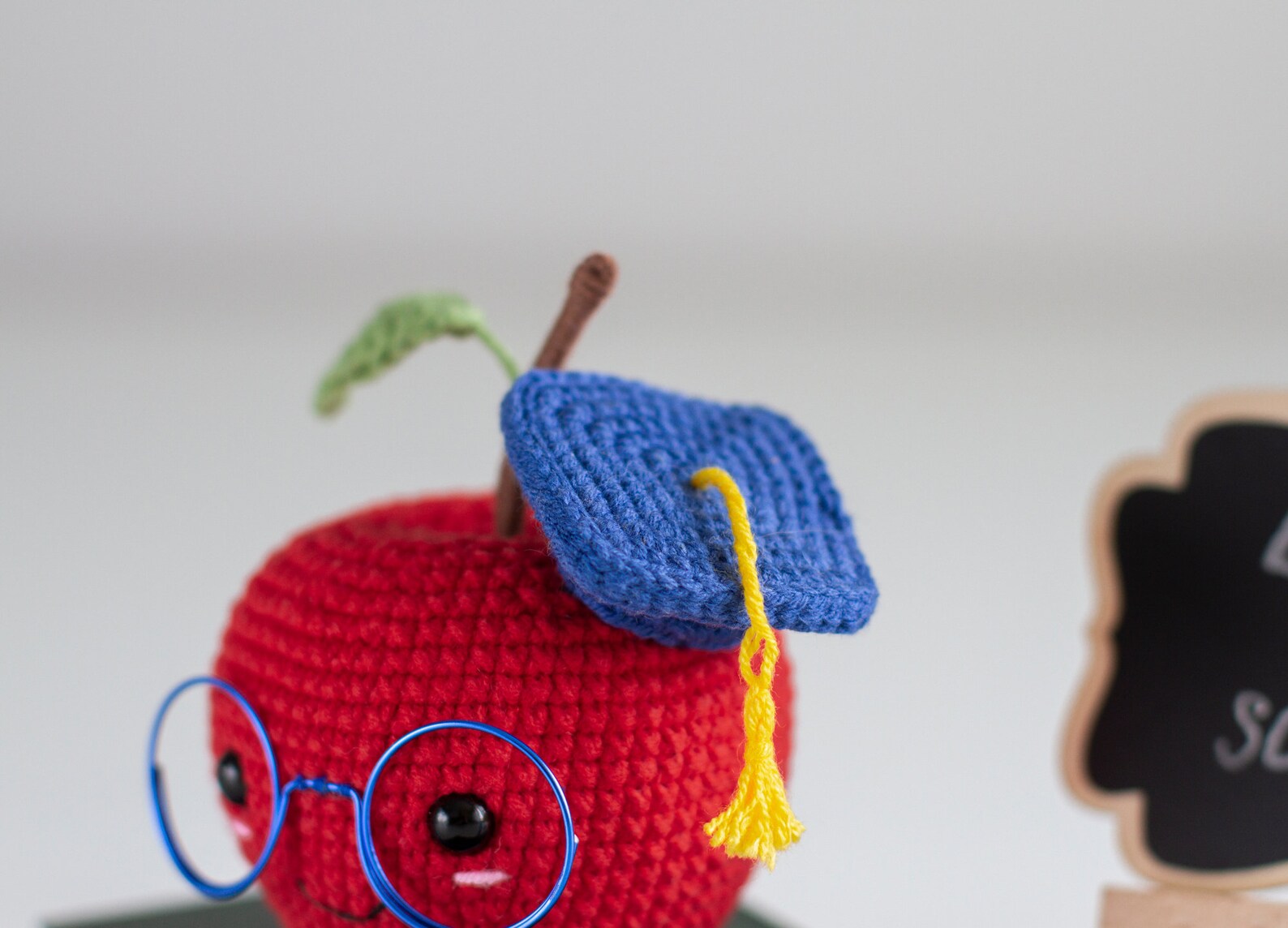 Apple Nerd Crochet Pattern: Back to School Gift (PDF Pattern) - Etsy