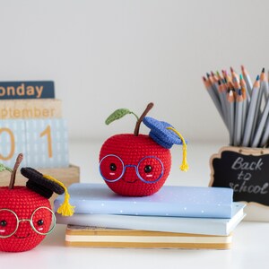 Apple Nerd Crochet Pattern: Back to School Gift (PDF Pattern) - Etsy