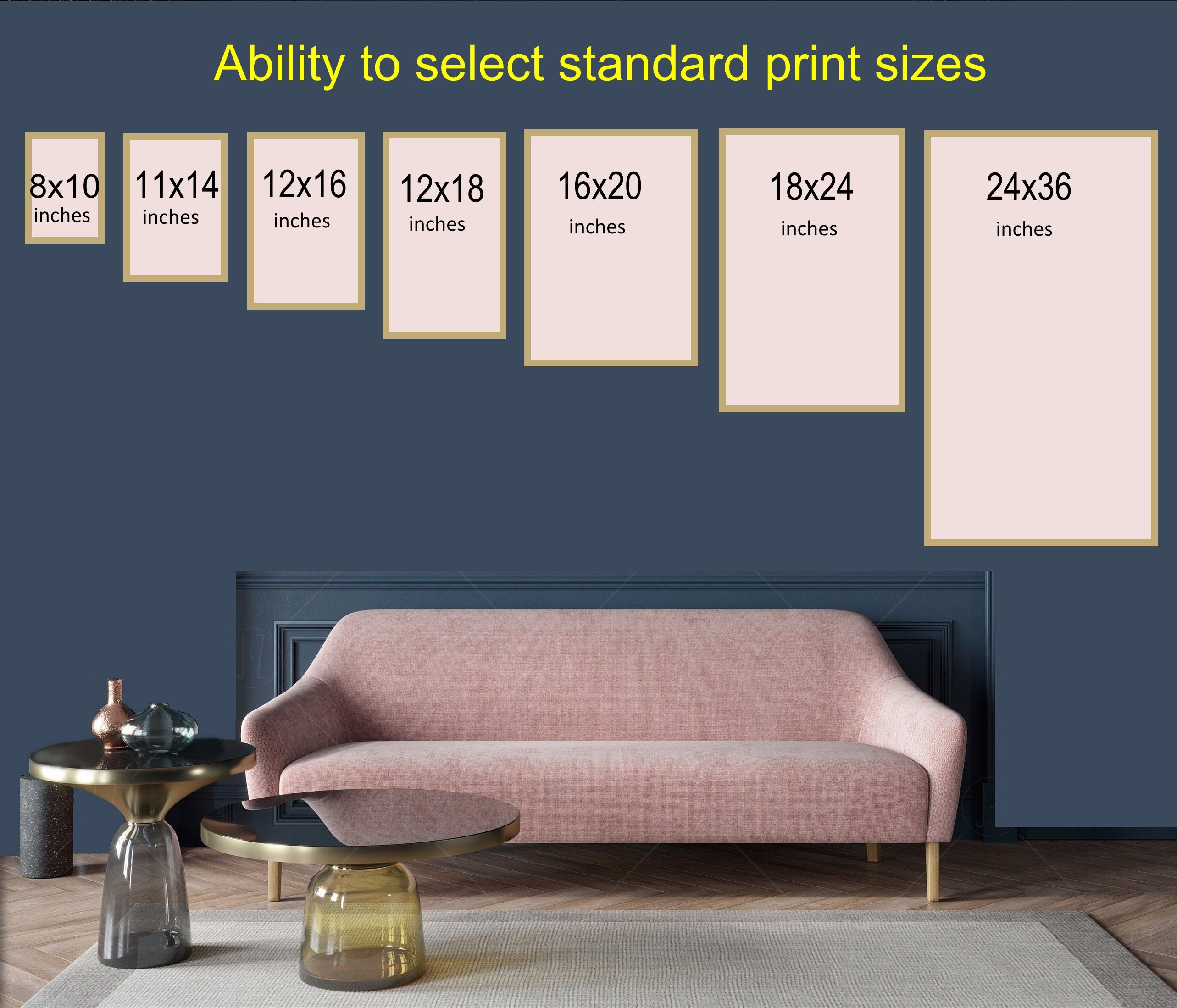 Set of 2 Mountain Art Print Watercolor Mountain Lake Minimalist ...