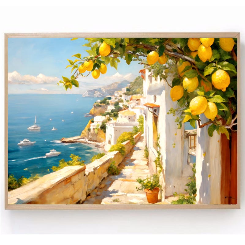 Lemon Tree Painting - Etsy