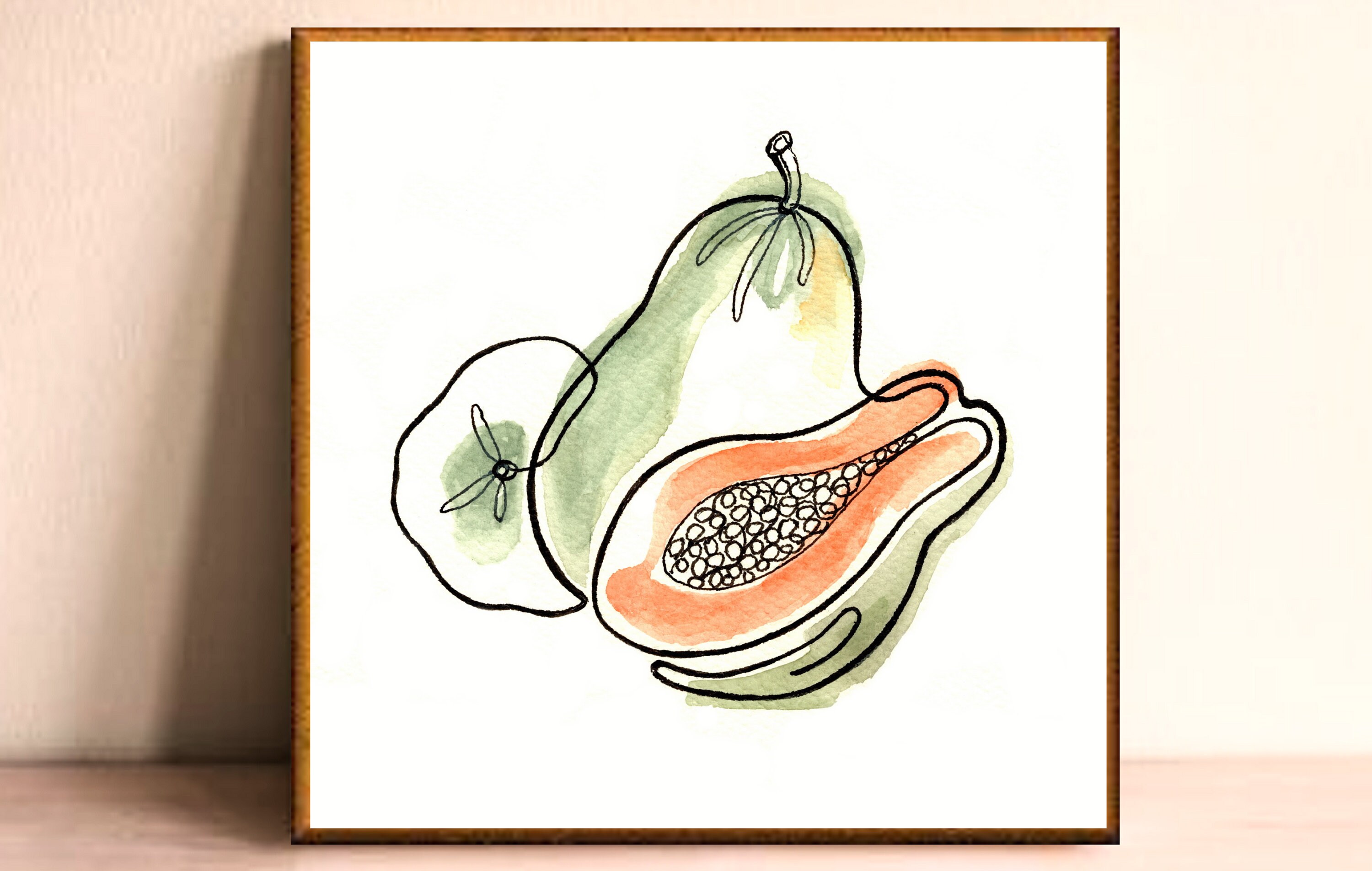 Papaya Drawing
