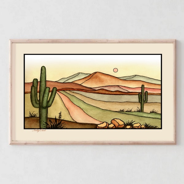 Saguaro Painting - Etsy