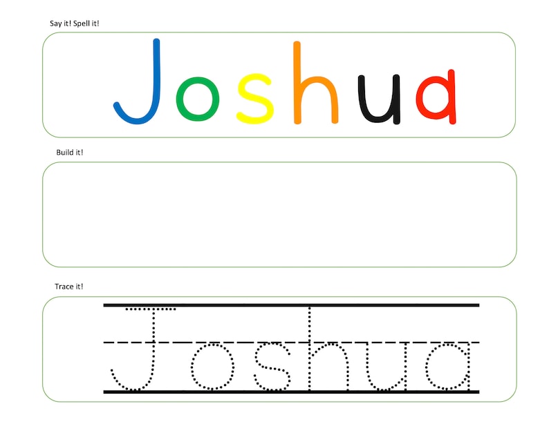 Custom Name Tracing Activity I Can Trace My Name Playdough/clay ...