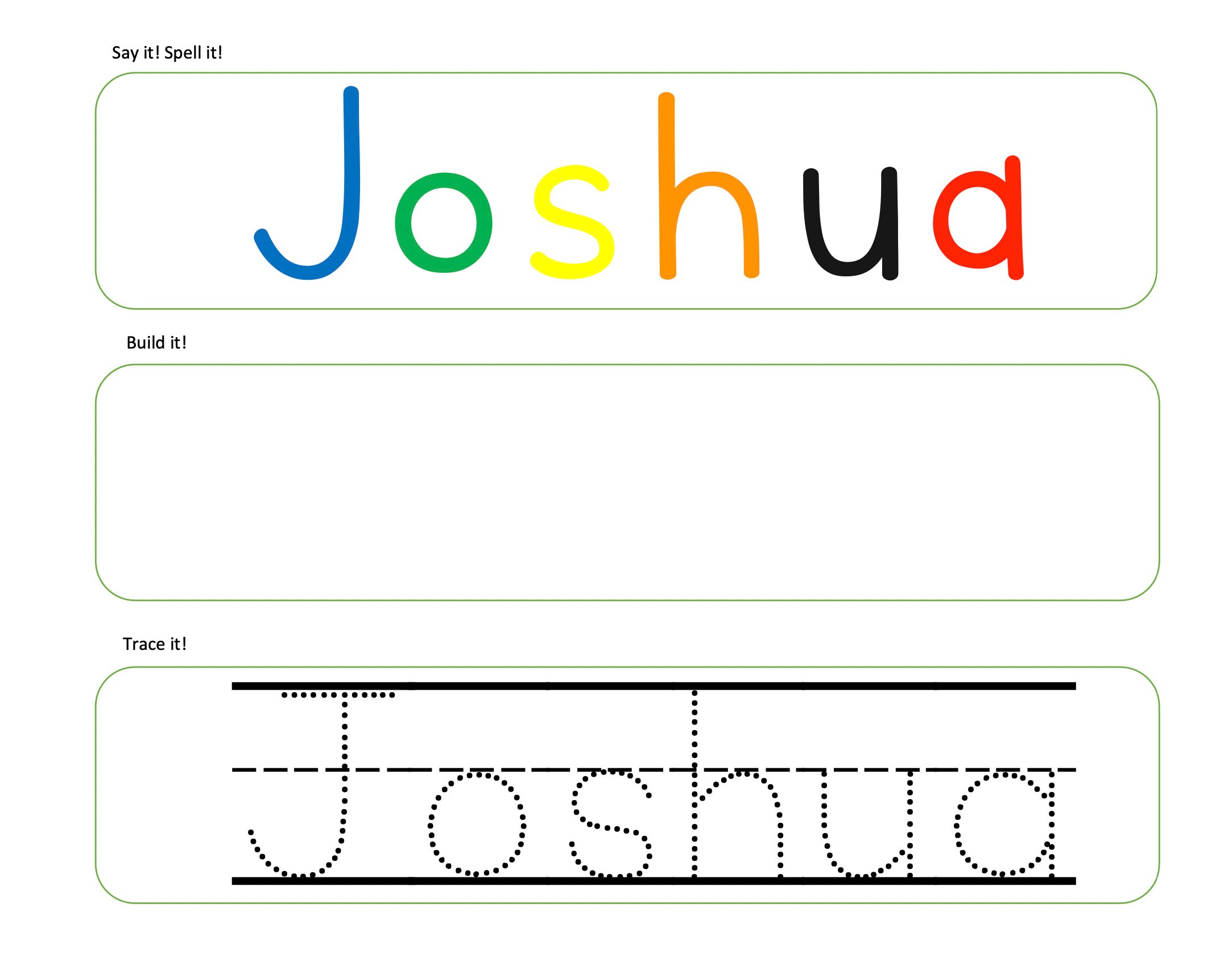 Custom Name Tracing Activity I Can Trace My Name Playdough/clay ...