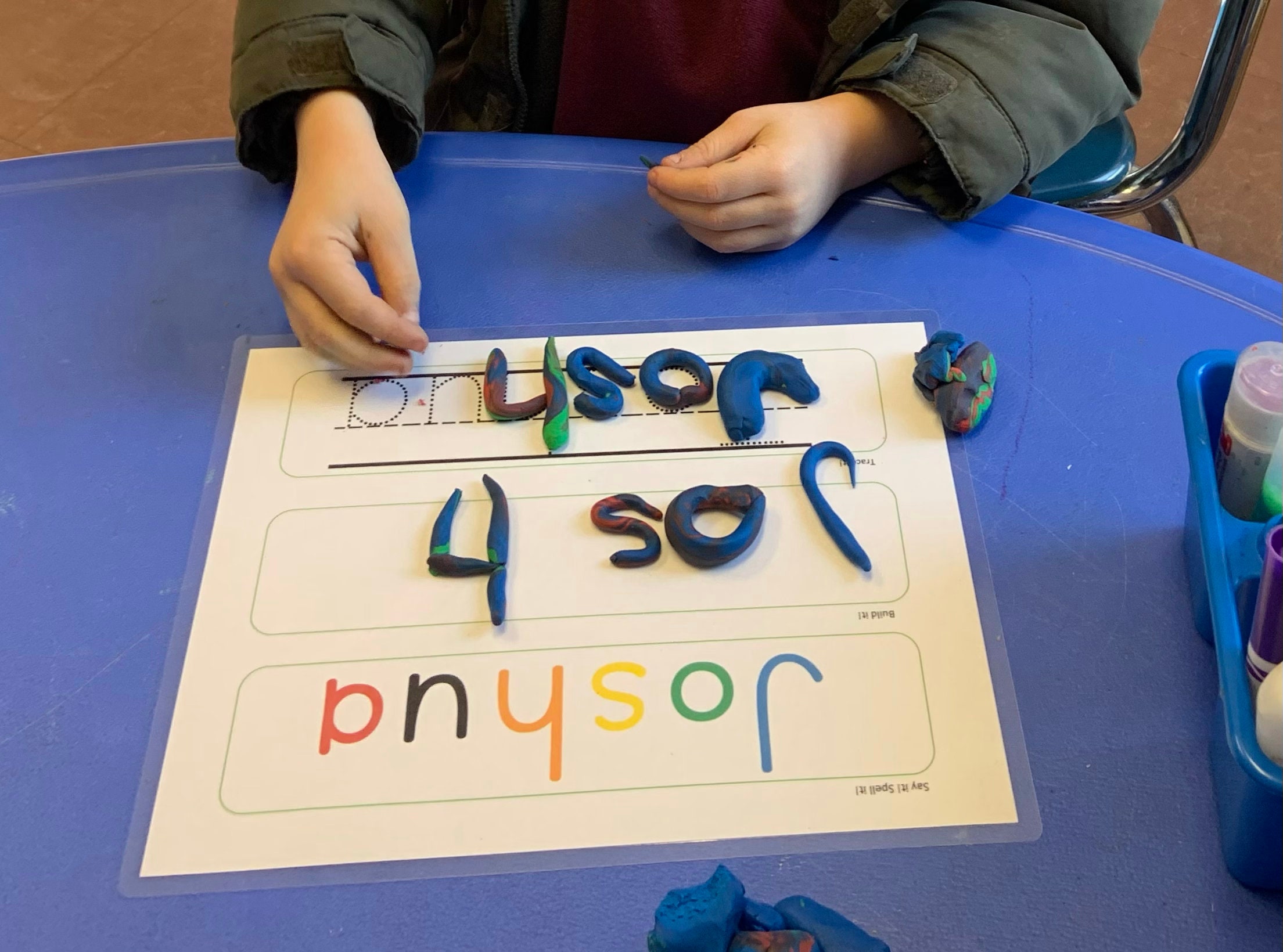 Custom Name Tracing Activity I Can Trace My Name Playdough/clay ...