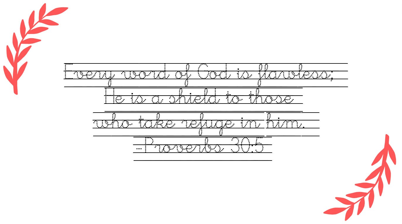 Scriptural Cursive Copywork About the Word of God - Etsy