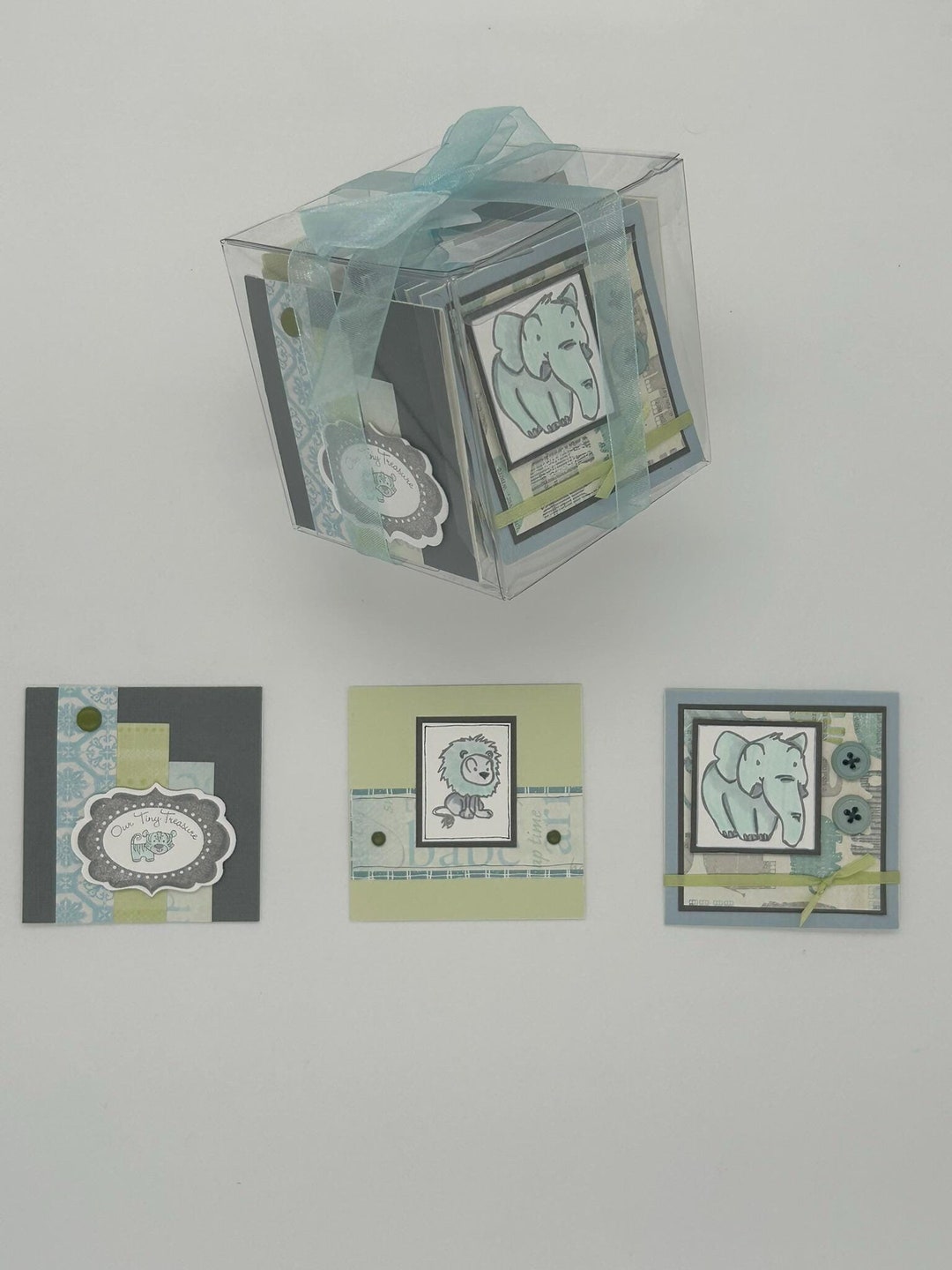 Small Note Cards, 3x3 Blank Inside, Baby's Birthday, Cards for Gifts ...