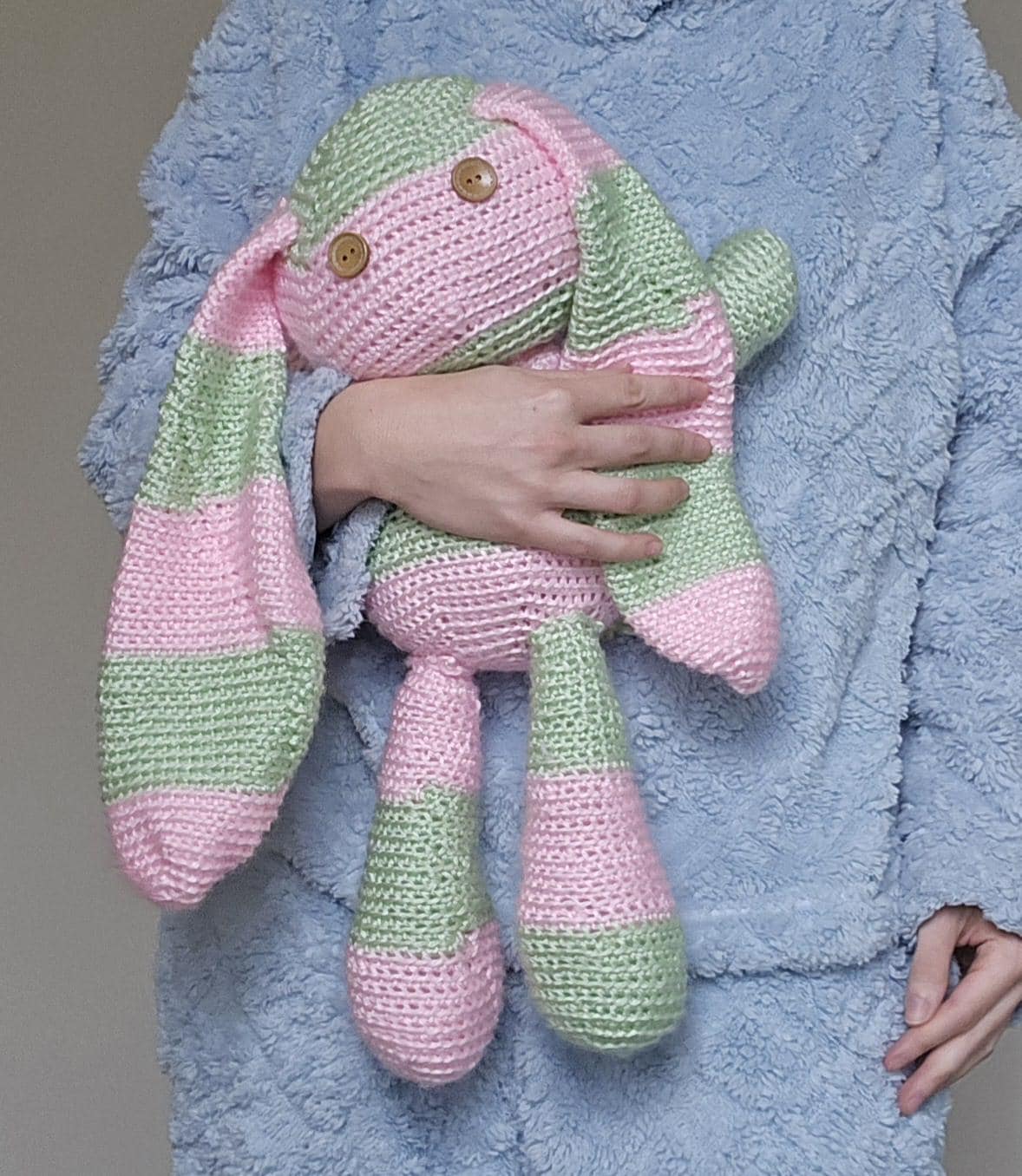 Candy Stripped Rabbit - Etsy