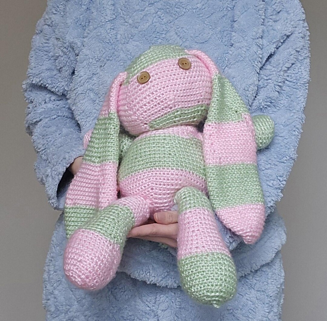 Candy Stripped Rabbit - Etsy