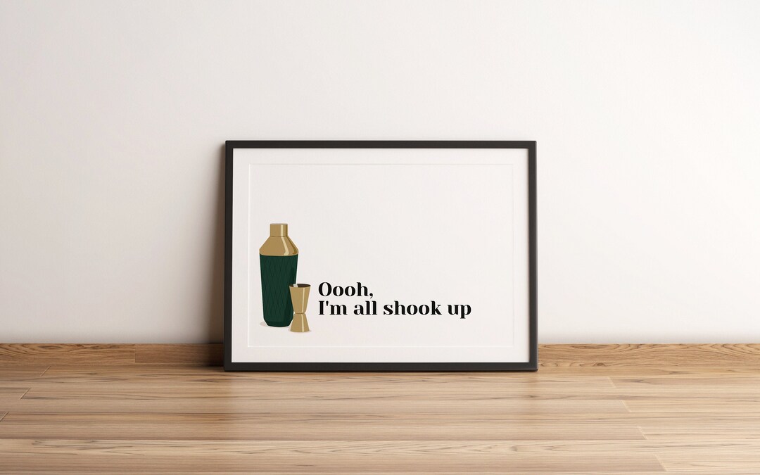 Oooh, I'm All Shook up Print | All Shook up - Elvis Presley - Etsy UK