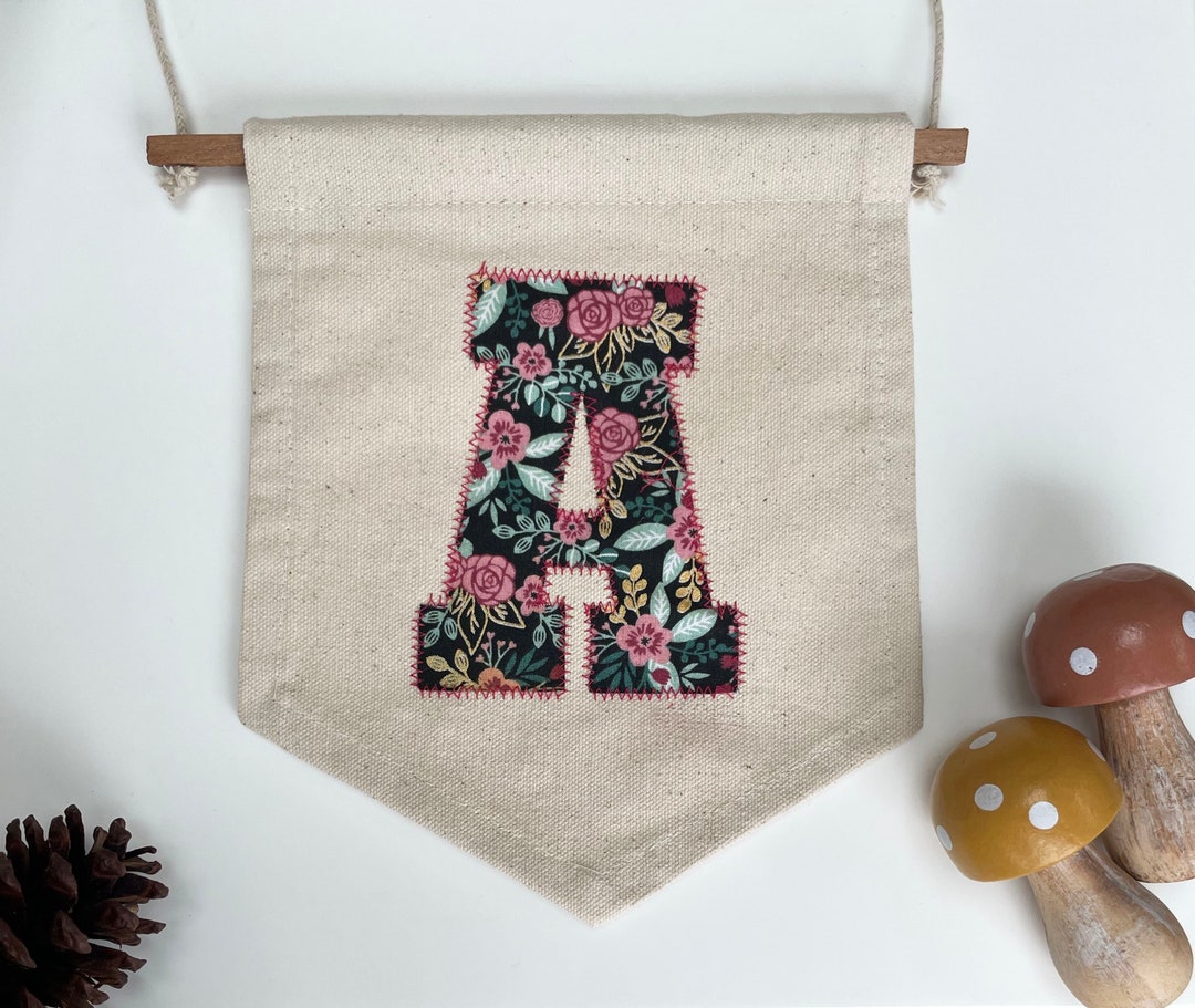 Personalised Initial Banner Sign A-Z Wall Hanging Personalised Gift ...
