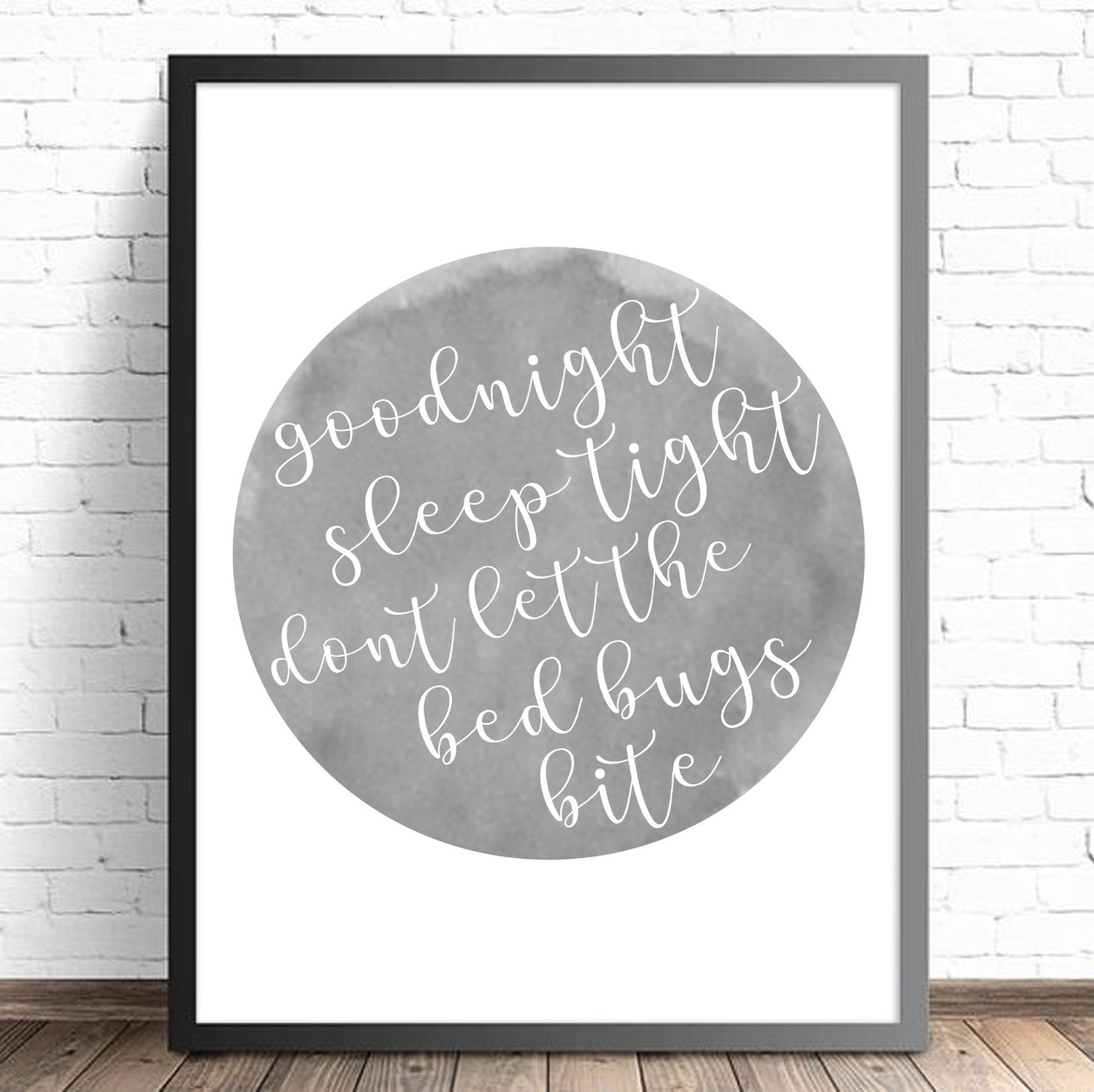 Goodnight Sleep Tight don't let the Bed Bugs Bite White | Etsy