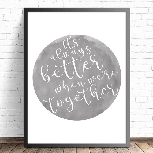 Better Together Song Lyrics Template Jack Johnson Lyrics - Etsy