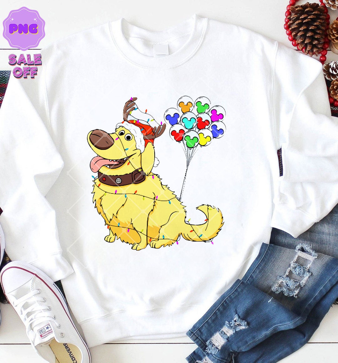 Up Dug Dog Christmas Lights Png Santa Dug Dog Png Christmas - Etsy