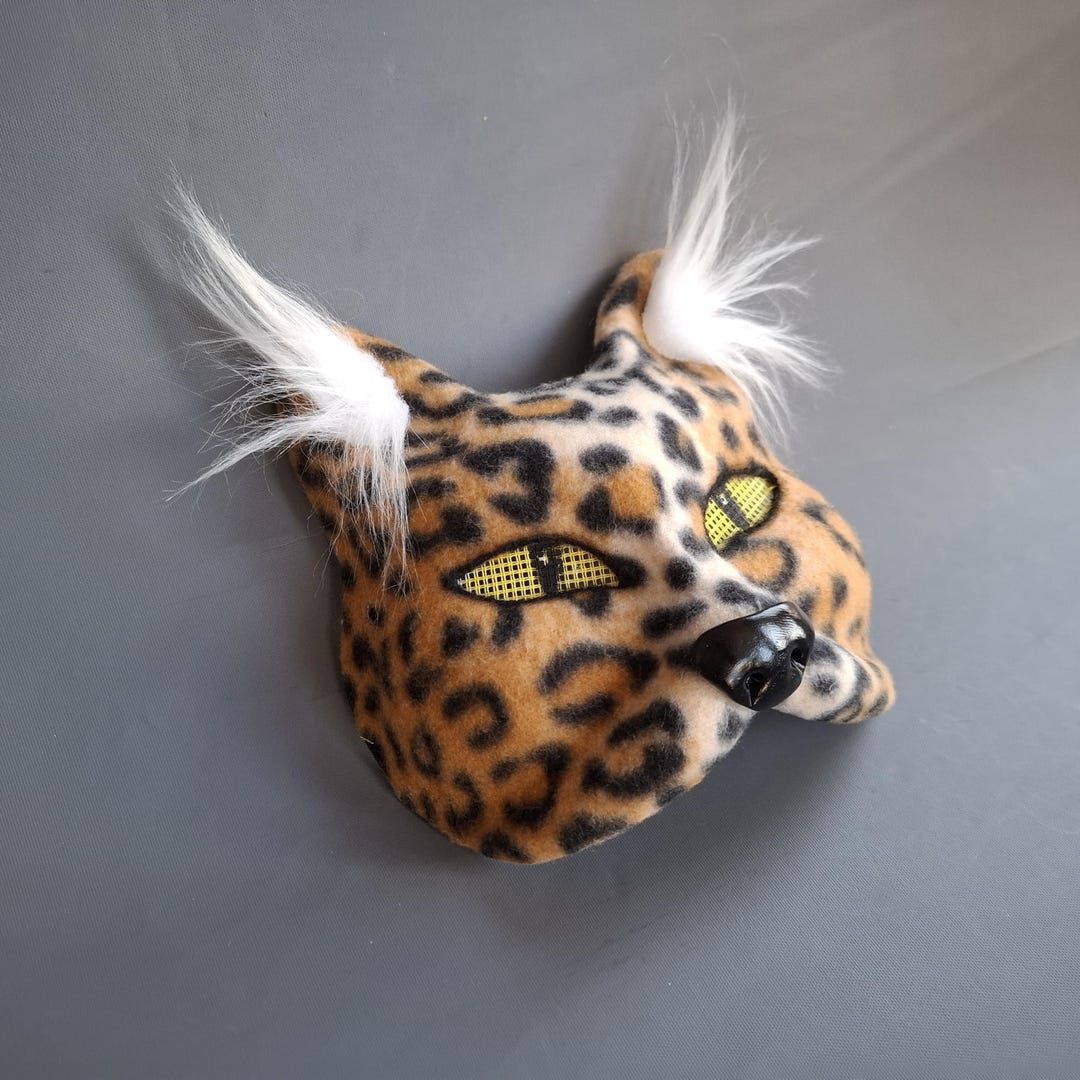 Therian Mask, Quadrobics Mask, Leopard Katze, Cosplay Mask, Tiermaske ...