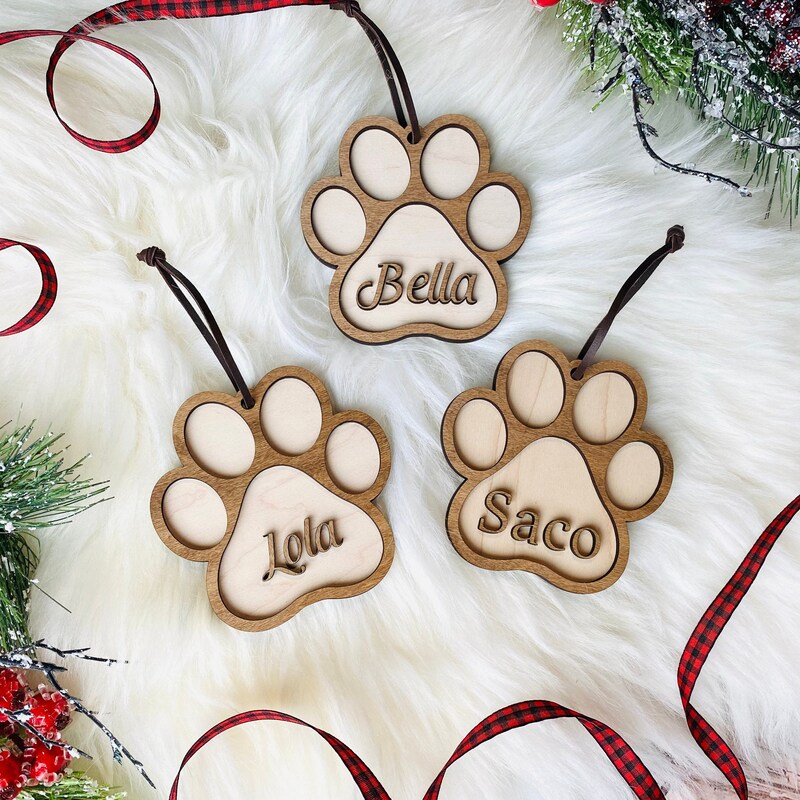 Paw Print Ornament - Etsy