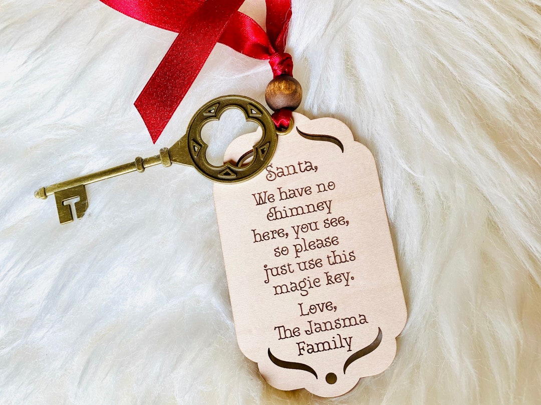 Santa's Magic Key - Personalized Christmas Keepsake - Holiday Ornament ...