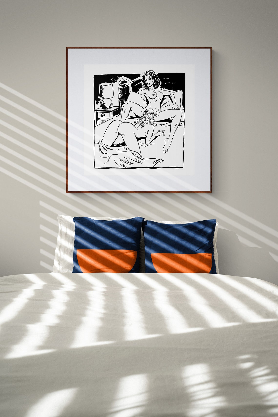 Pussy Eater Print Lesbian Oral Sex Art Print Lesbian Decor Etsy Free