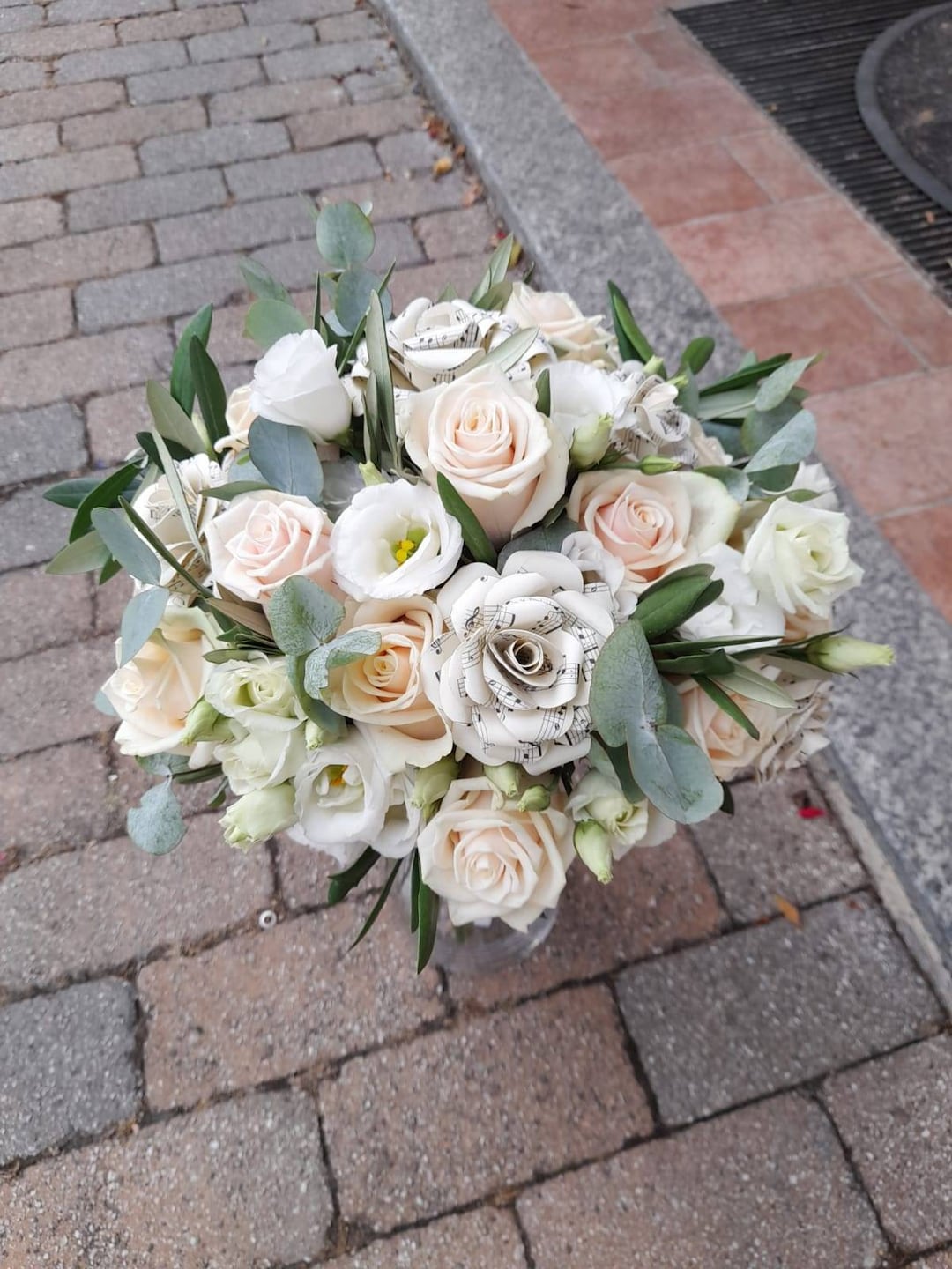 Paper Rose, Musical Score, Notes, Paper Flowers, Vintage Retro ...