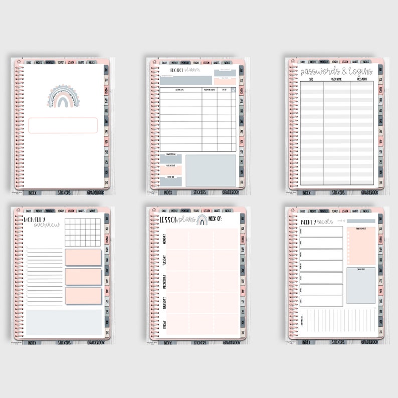 Teacher and Personal Digital Planner, Undated, Good Notes - Etsy