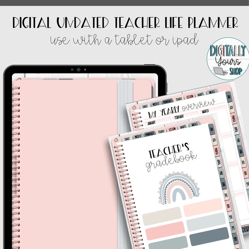 Teacher and Personal Digital Planner, Undated, Good Notes - Etsy