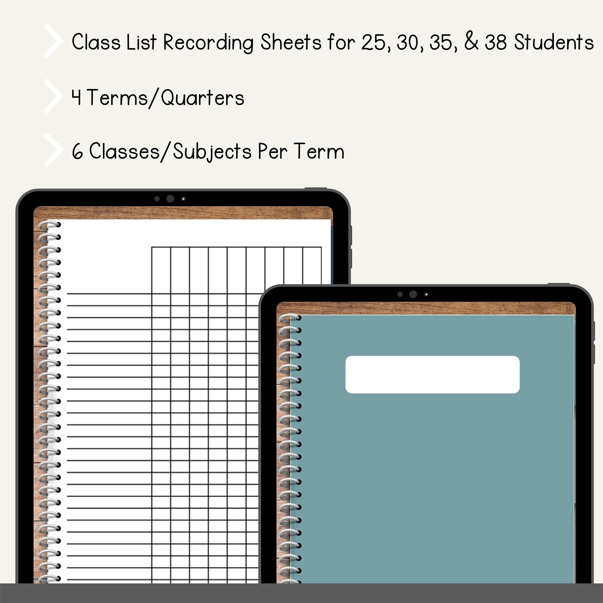 Teacher Digital Grade Book, Goodnotes, Notability, Noteshelf, for iPad ...