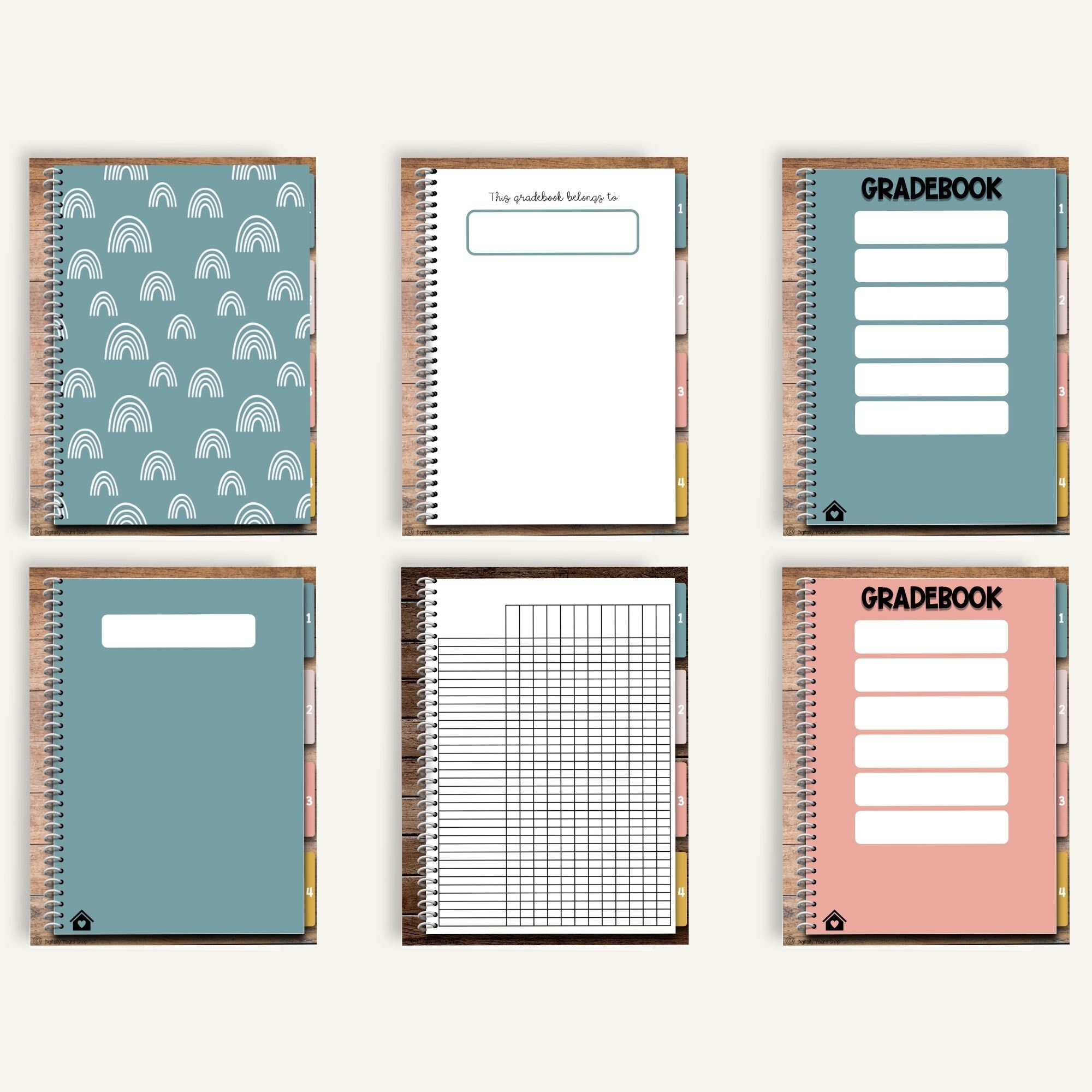 Teacher Digital Grade Book Goodnotes Notability Noteshelf - Etsy