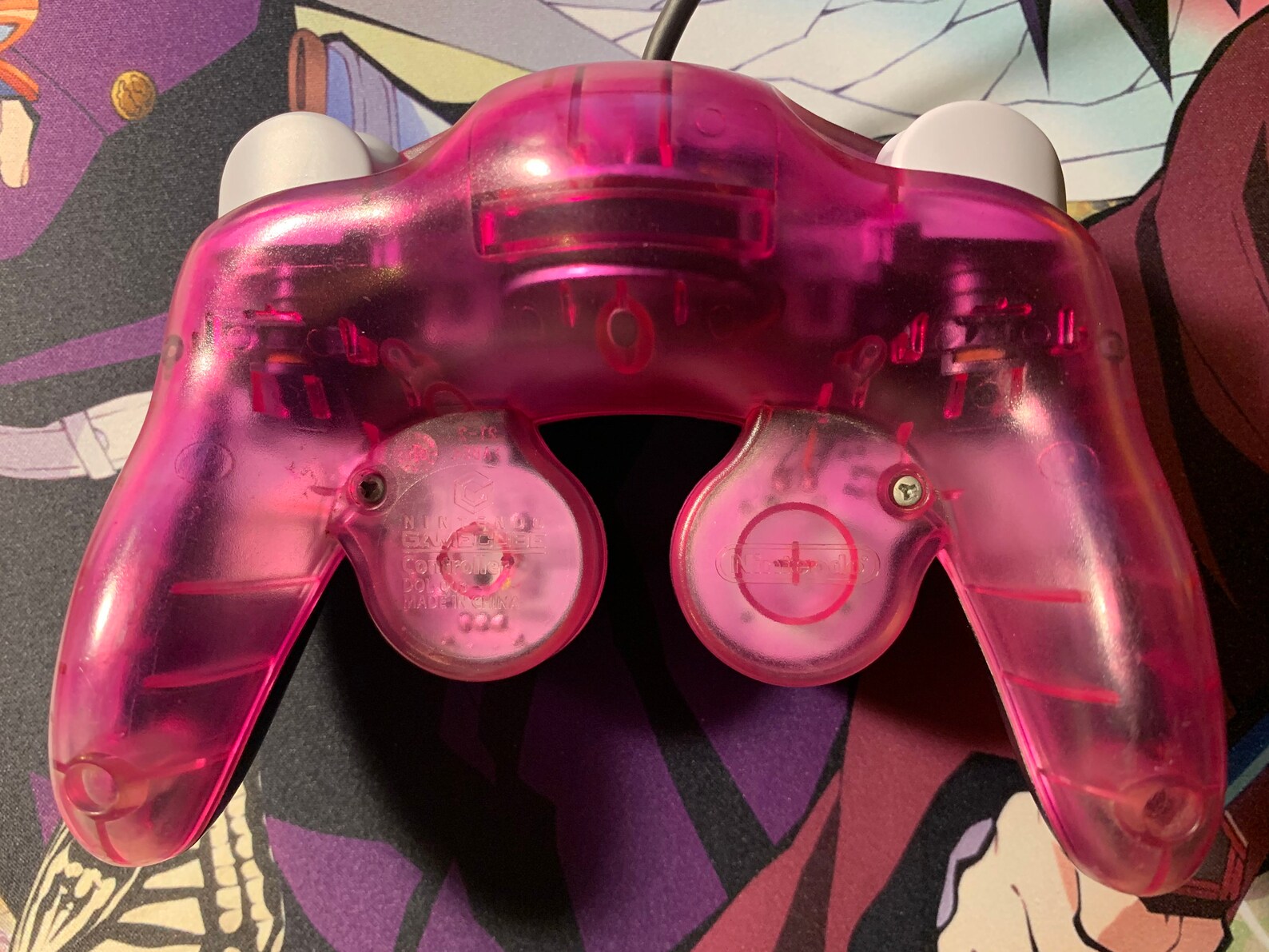 Black GameCube Controller w/ Custom Pink Flower Resin Buttons | Etsy