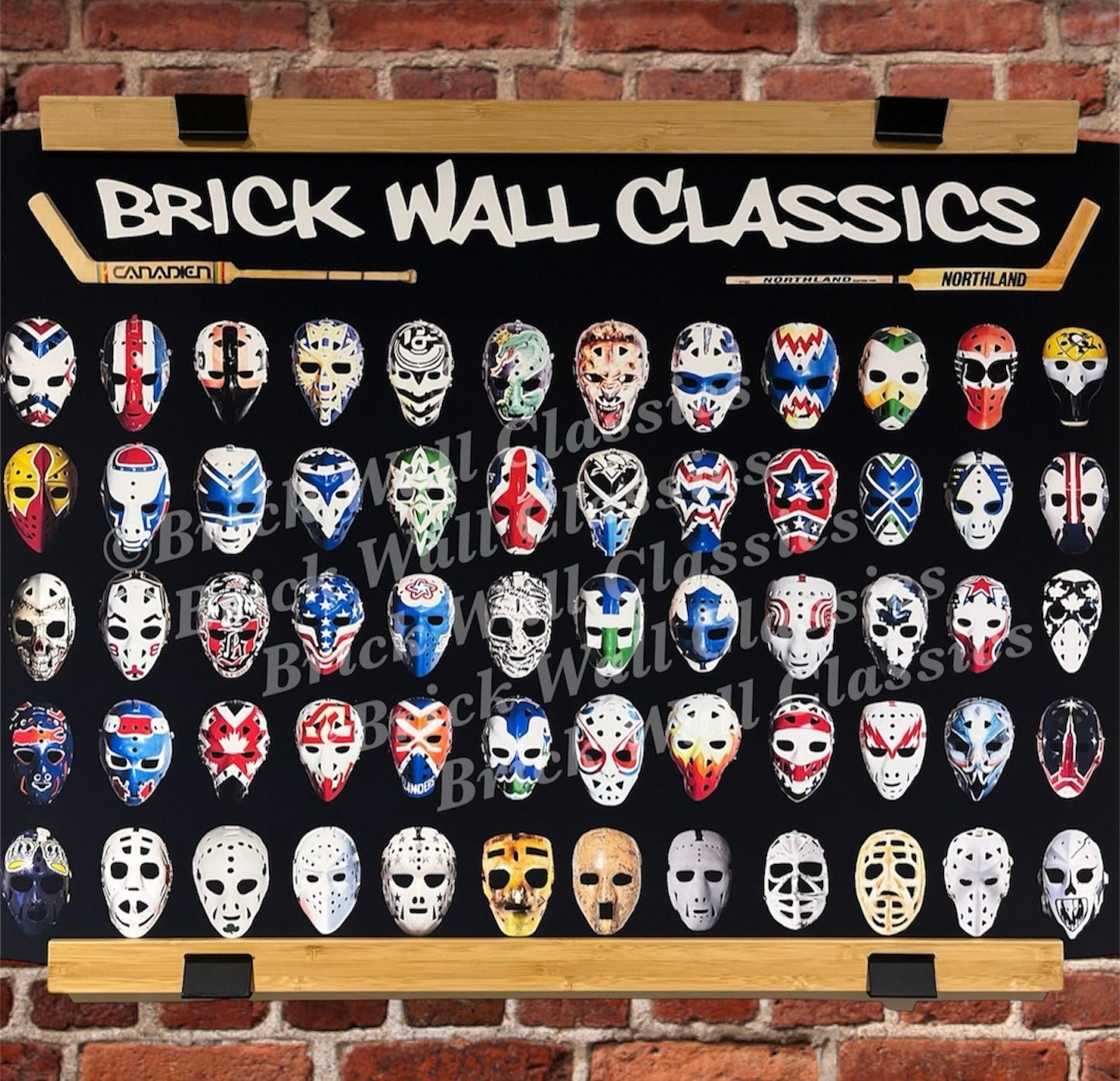 Vintage Goalie Mask Canvas Print - Etsy