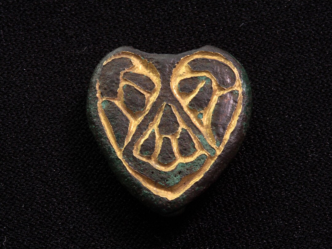 Ancient Viking Jewelry Broa Style/gold-inlaid Patch for Decorating a ...
