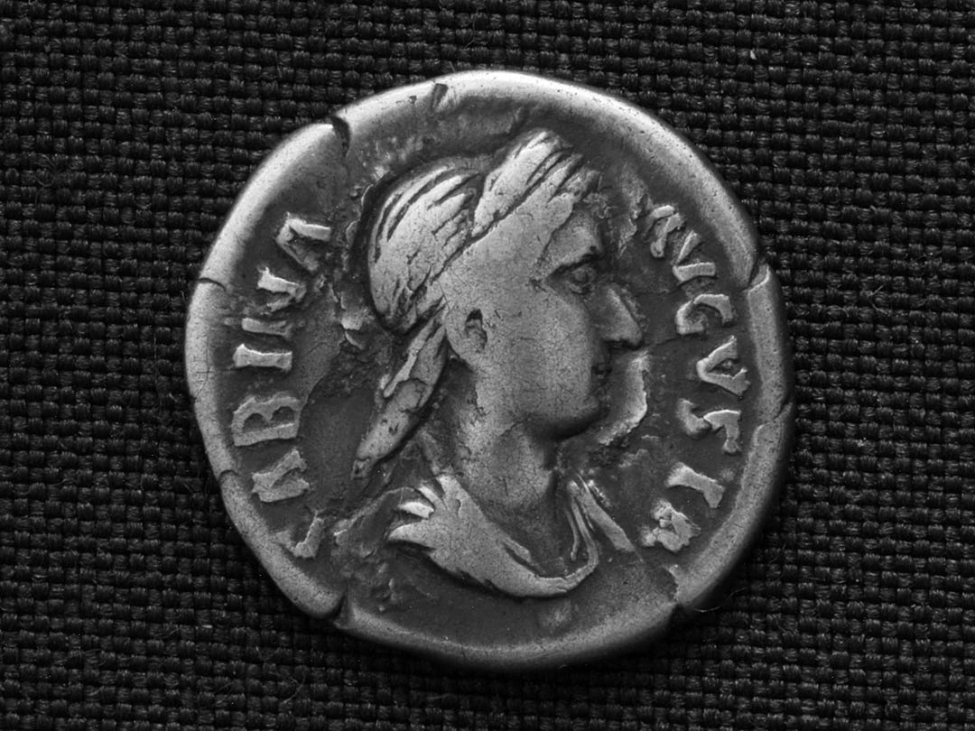 Vibia Sabina , Wife of Hadrian, Denarius. 117 - 136/137 AD. RIC 2576 ...