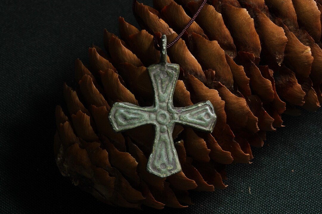 Rare Medieval Cross of the Viking Era, With a Solar Ornament of the ...