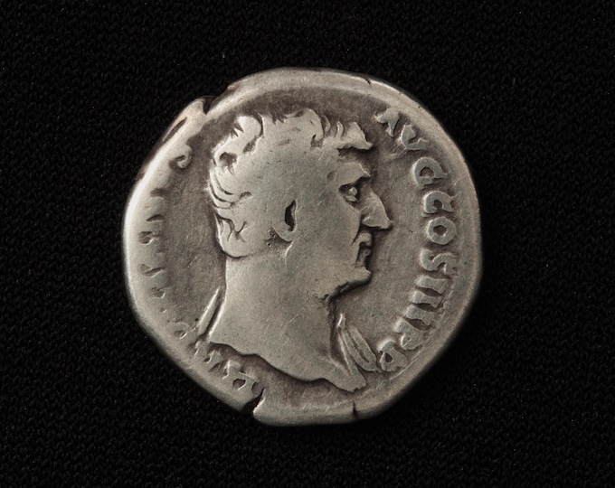 Emperor Hadrian 1800+ Year Old Ancient Roman Empire Silver Denarius ...
