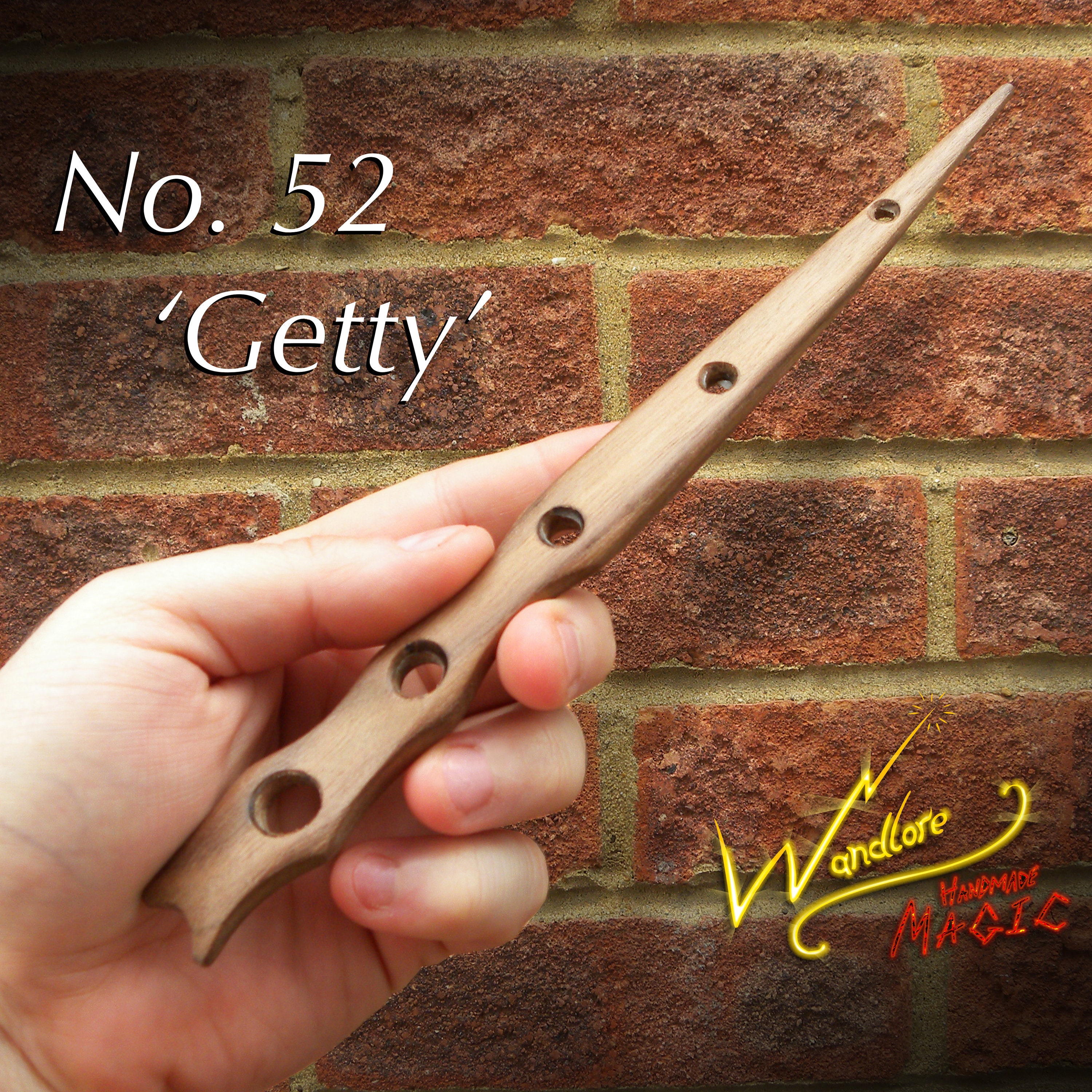 Handmade Custom Wand No. 52 'getty' FOR SALE Wizard Unique Wooden Magic ...