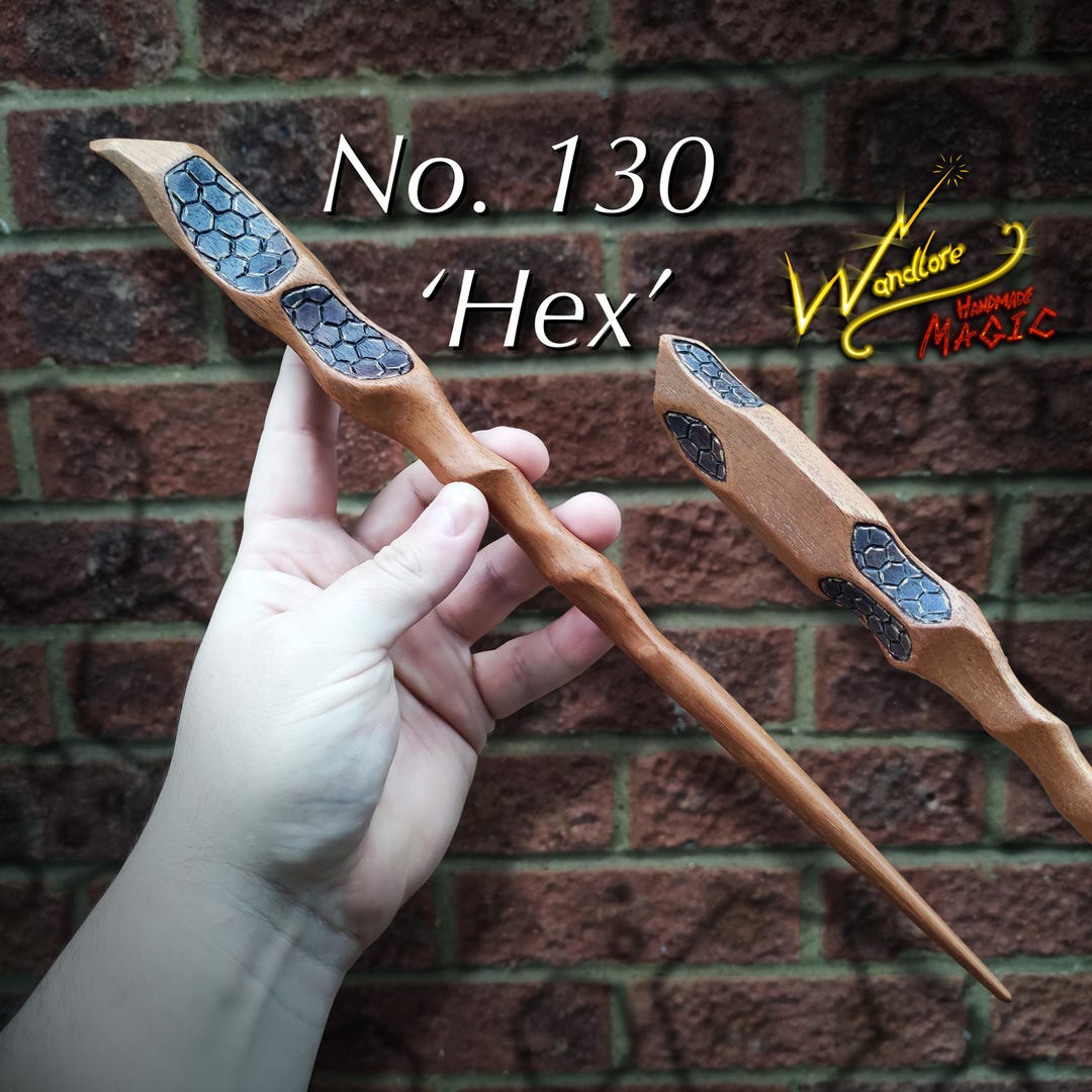 Handmade Custom Wand No. 130 'hex' FOR SALE Wizard Unique Wooden Magic ...