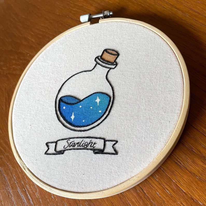 Starlight Brew 6 Embroidery Hoop - Etsy