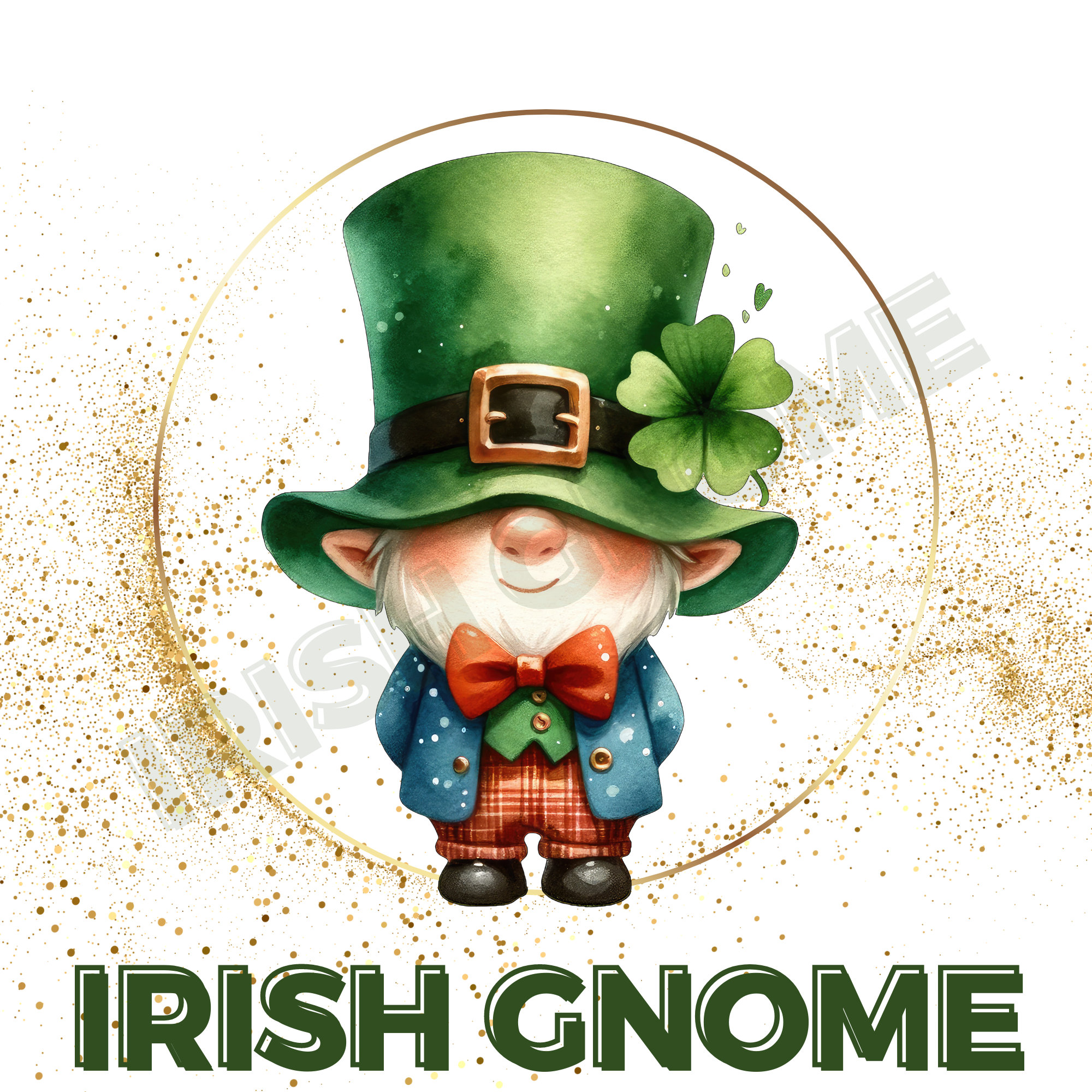 Irish Gnome St. Patrick's Day PNG - Digital Download, Celtic Gnome ...