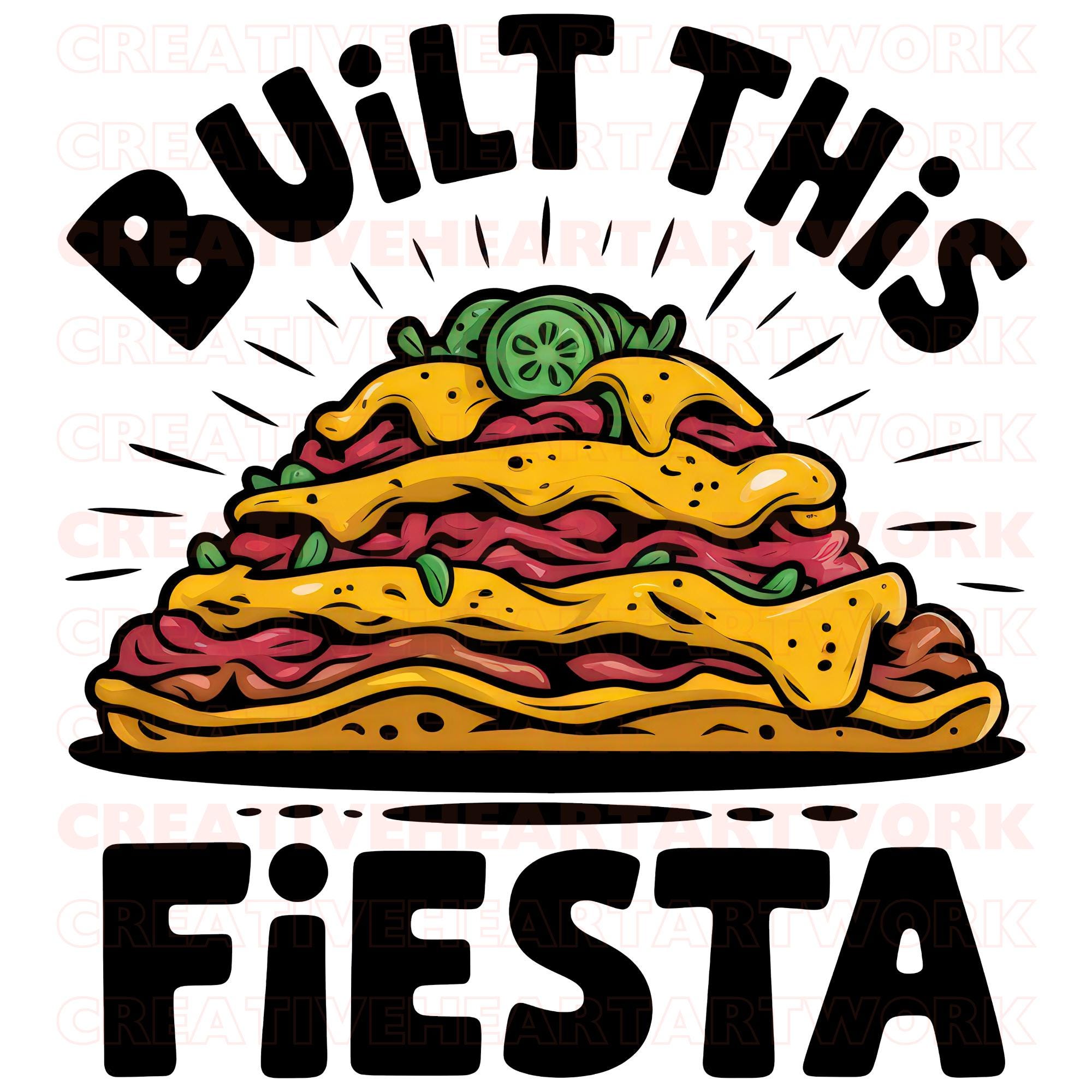 Built This Fiesta PNG, Bold Cinco De Mayo Sublimation Design for ...