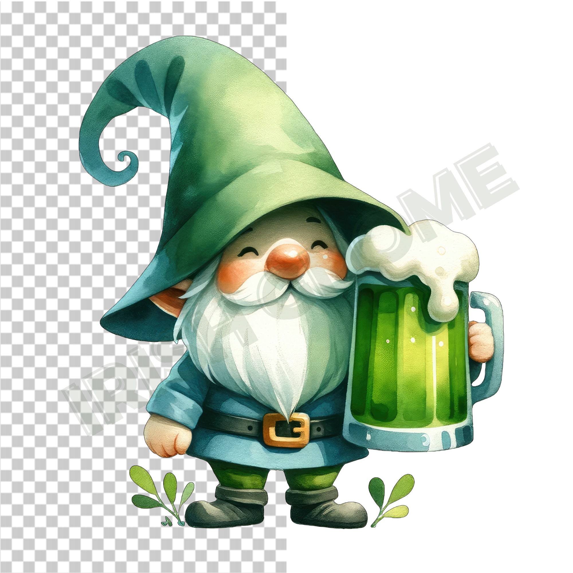 Irish Gnome St. Patrick's Day PNG - Digital Download, Celtic Gnome ...