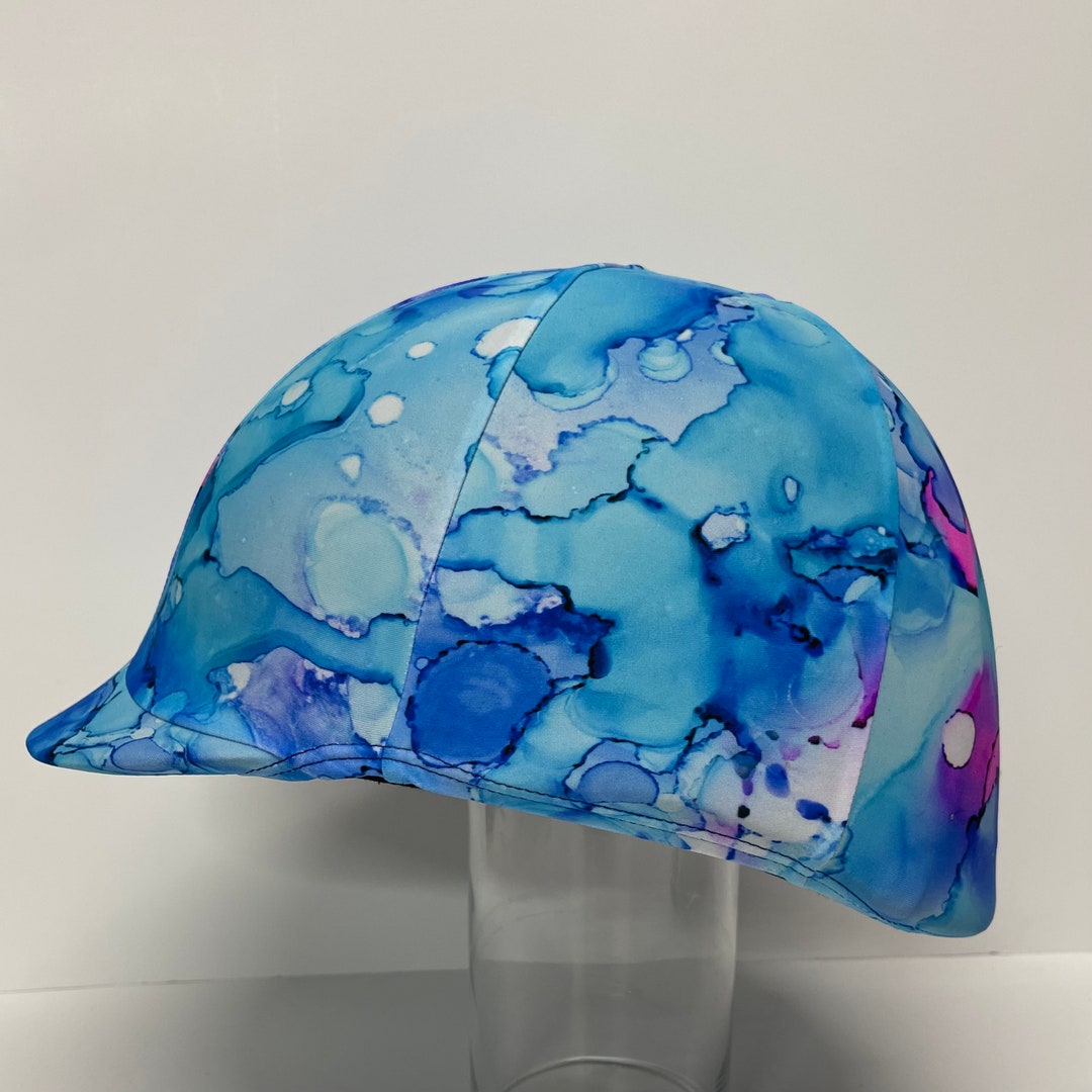Horse RIDING COVER in Blue Mix Print Lycra in Random Pattern for Your ...