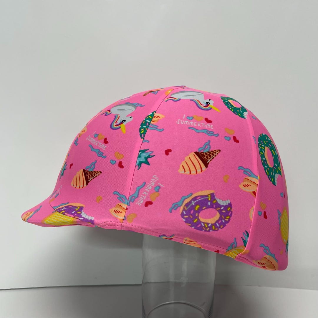 RIDING COVER in Pink Unicorn Beach Theme Print Lycra for Your Riding ...