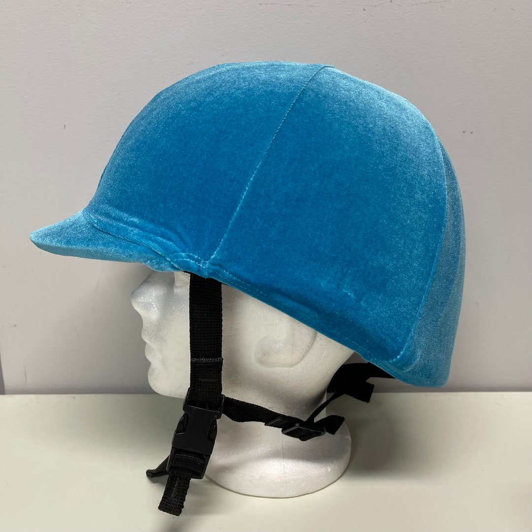 Horse RIDING COVER in Turquoise Blue Stretch Velvet for Your Riding ...