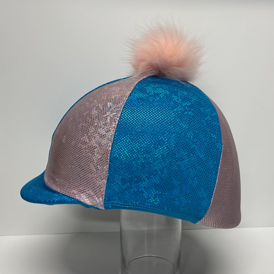 Horse RIDING COVER in Pink & Turquoise Sparkle Lycra With a Pink Sewn ...