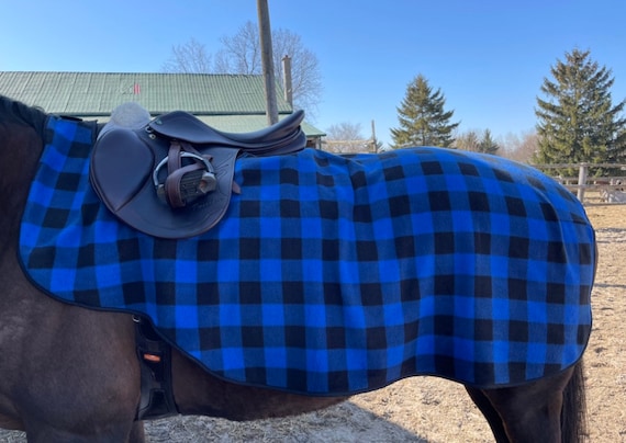 Pick Your Size Horse/pony Riding QUARTER SHEET in Blue and - Etsy