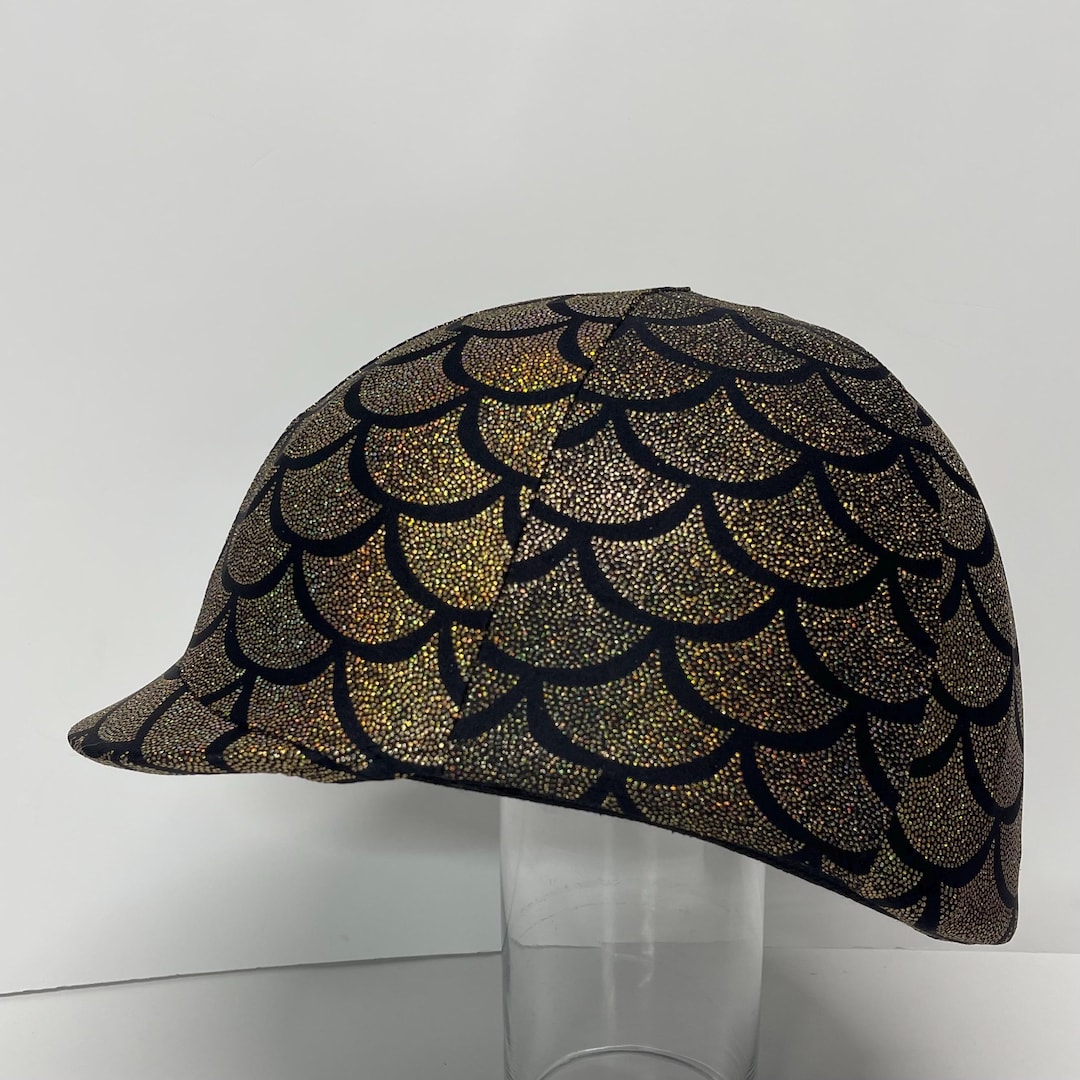 Horse RIDING COVER in Black/gold Sparkle Mermaid Print Lycra for Your ...